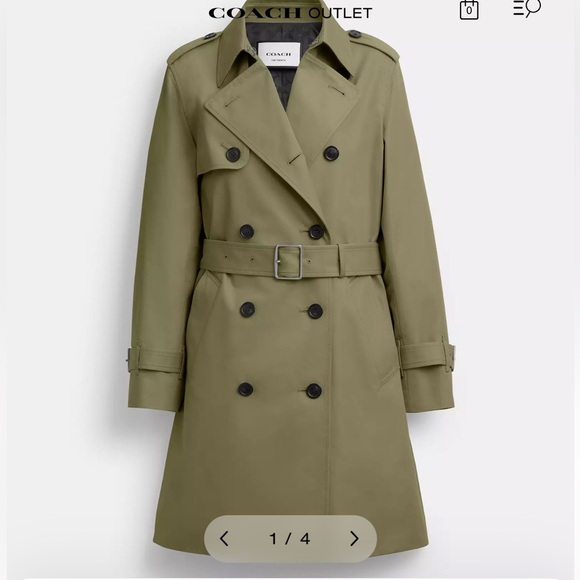 Coach | Jackets & Coats | Coach Khaki Doublebreasted Trench Coat | Poshmark